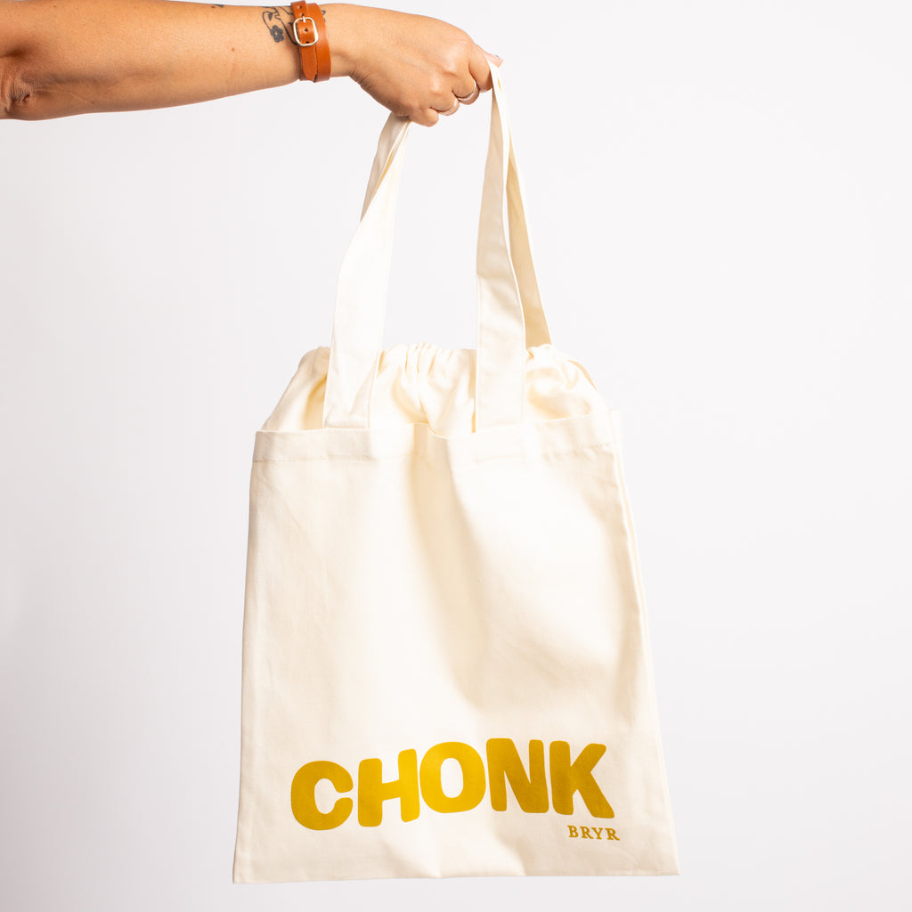 CHONK! Drawstring tote bag – Bryr Studio